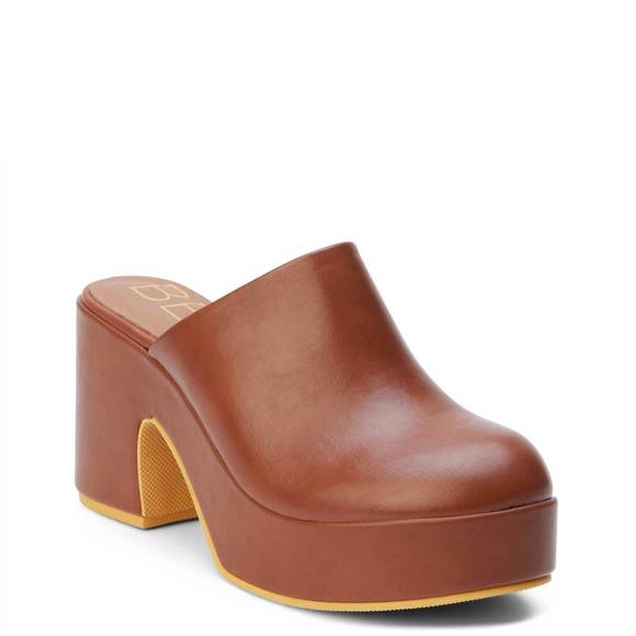Matisse | Shoes | New Matisse Jayde Platform Mule Clogs In Cognac ...